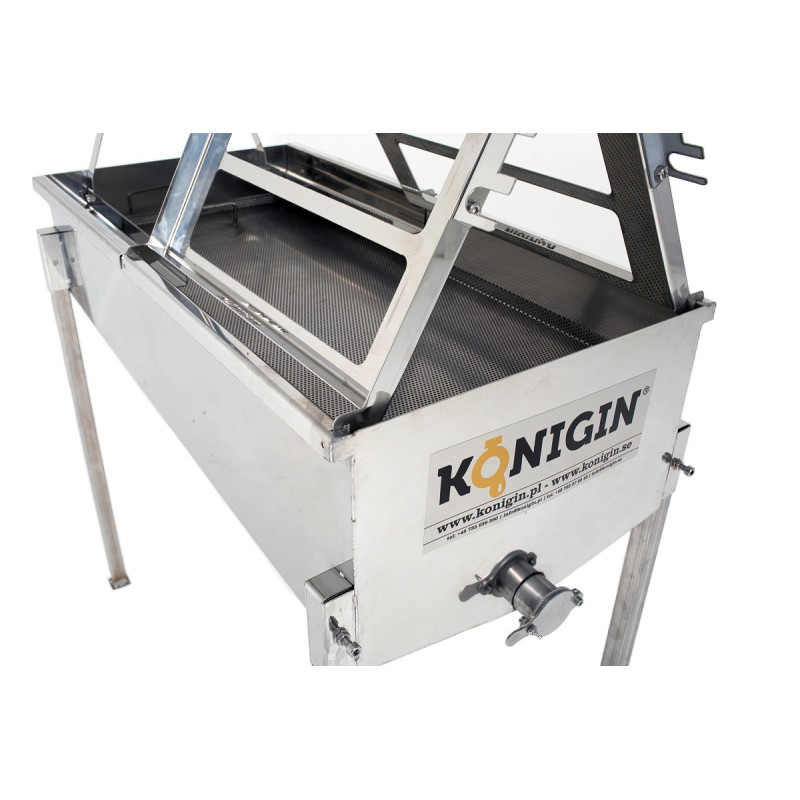 Uncapping table: 1 frame rack, 1250cm STAINLESS STEEL COVER